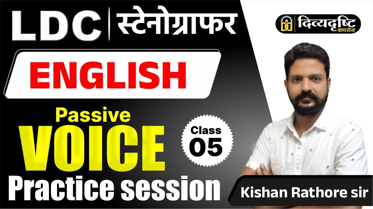 Learn Passive Voice in English Grammar For RSMSSB LDC & Stenographer ...