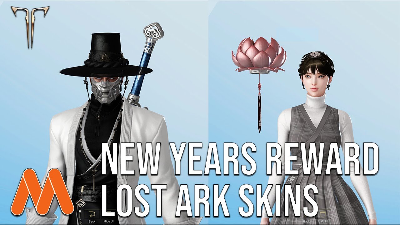 New Years Reward Skin Preview | Lost Ark New Years Wish Skin Set - YouTube