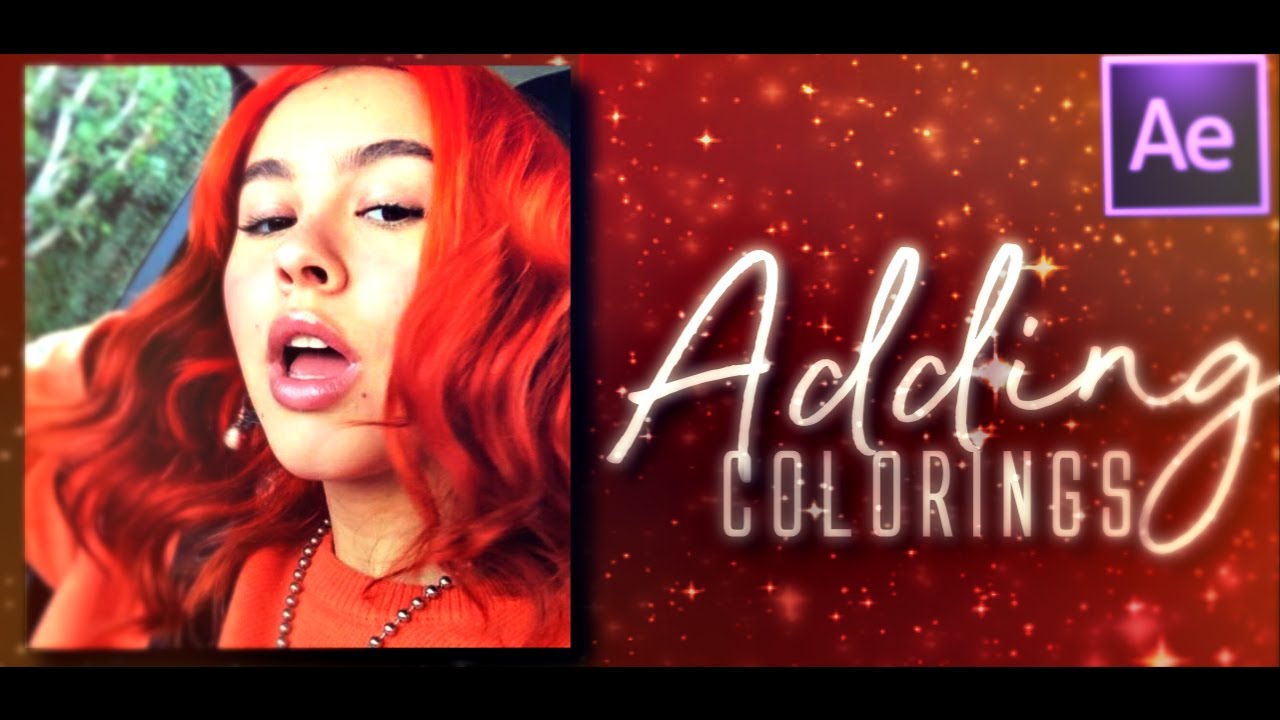How To Add Colorings To After Effects - YouTube