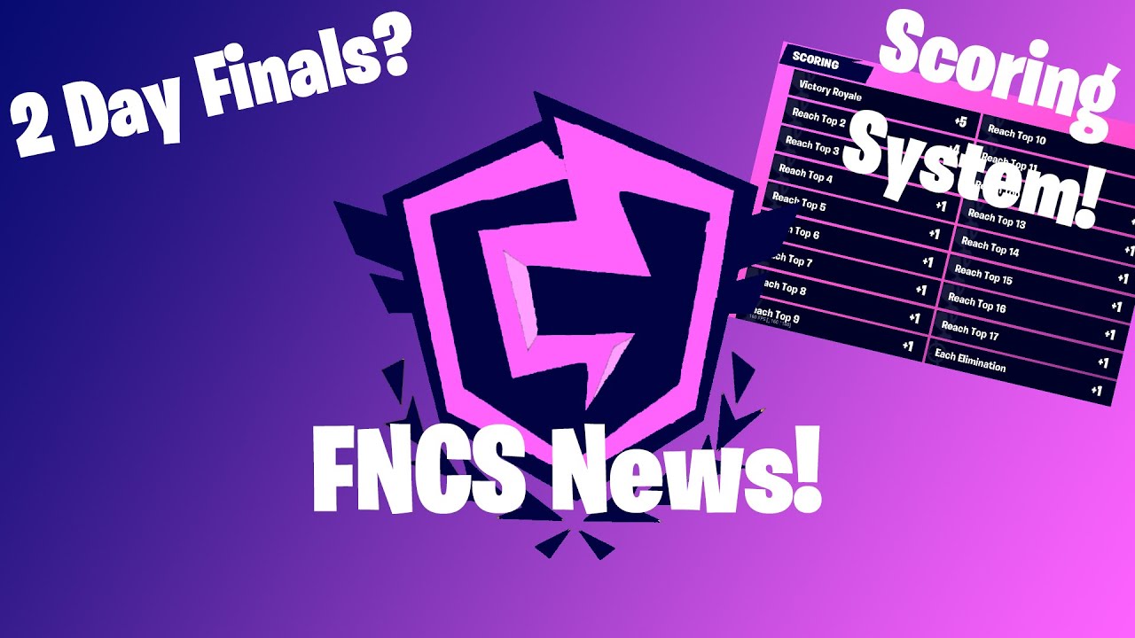 FNCS News and Updates! Scoring Format, 2 Day Finals, and More! - YouTube