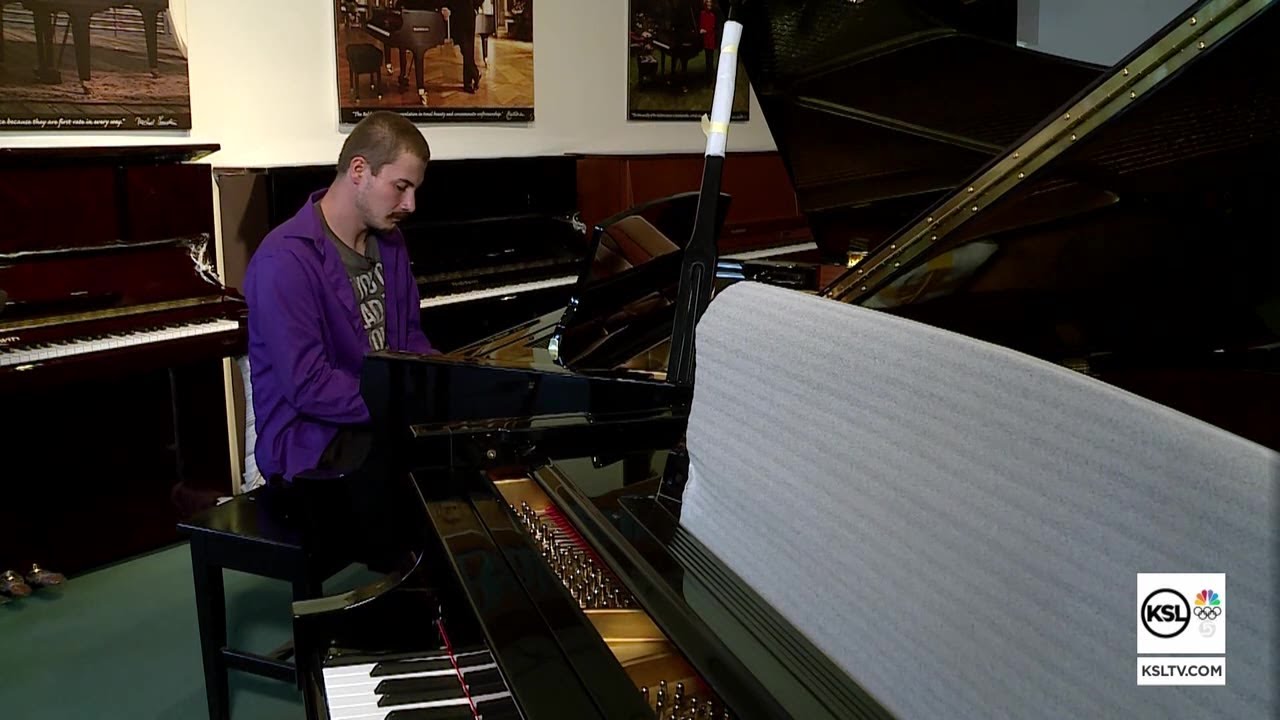 Utah Man Hopes To Turn Uncommon Piano Talent Into Career - YouTube