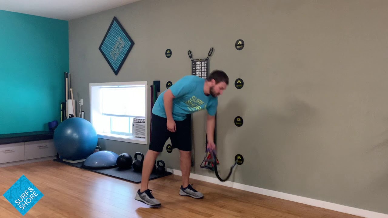 One Arm Lunge Stance Row - YouTube
