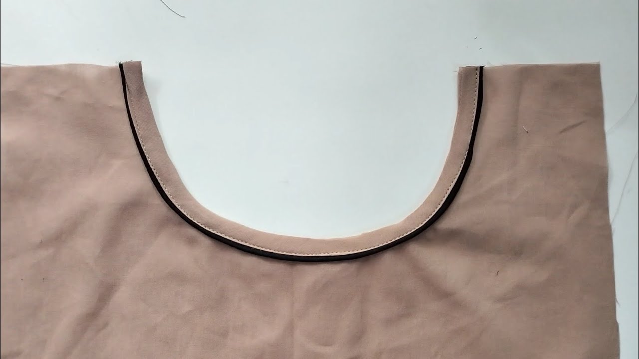 Easy neck piping for begginners | easy sewing hack | - YouTube