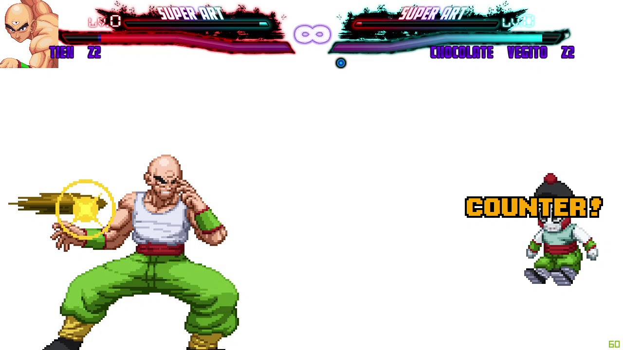 Tien Z2 vs Chocolate Vegito Z2 - YouTube