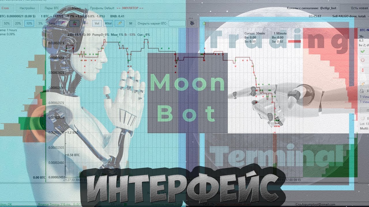 Moon Bot Обзор интерфейса - YouTube