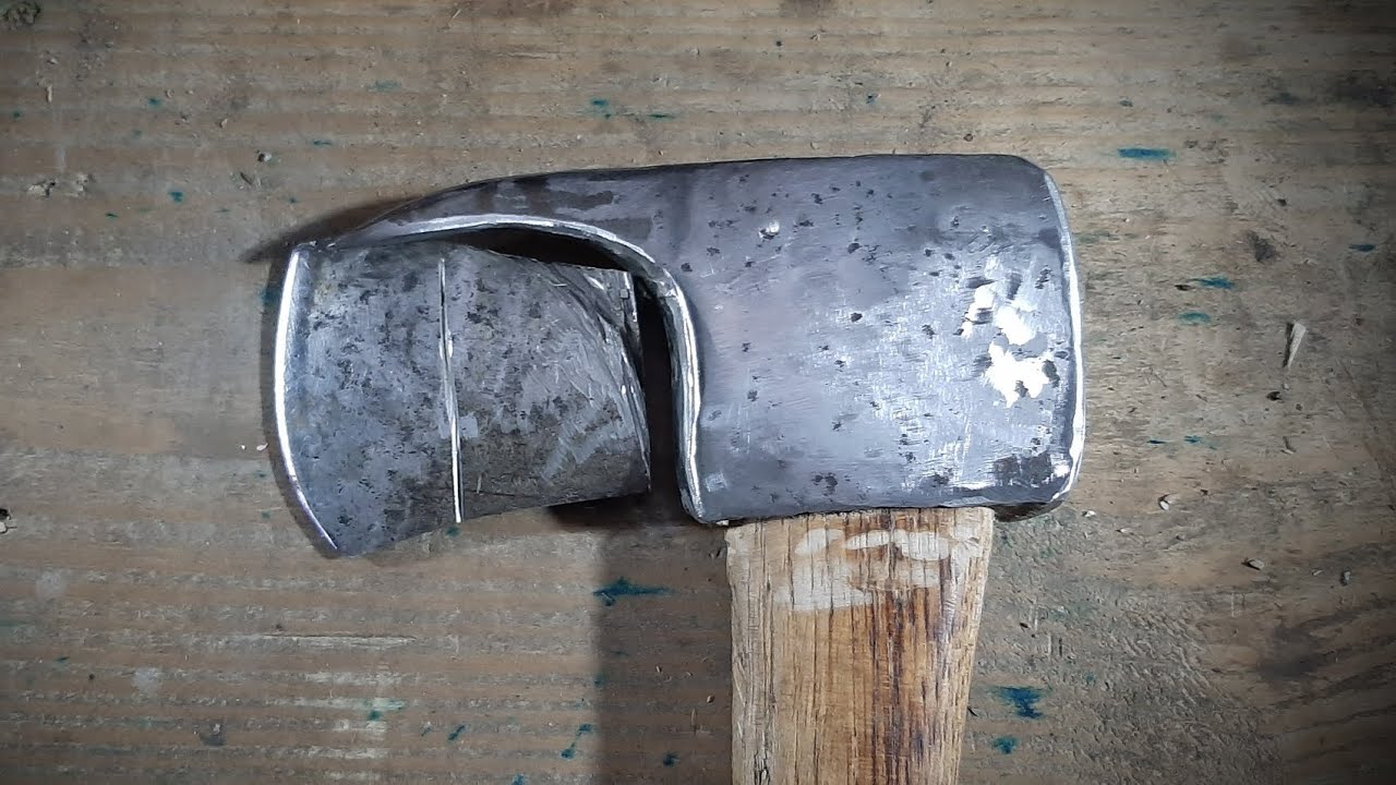 Making a Pickaroon from a Old Axe Head - YouTube
