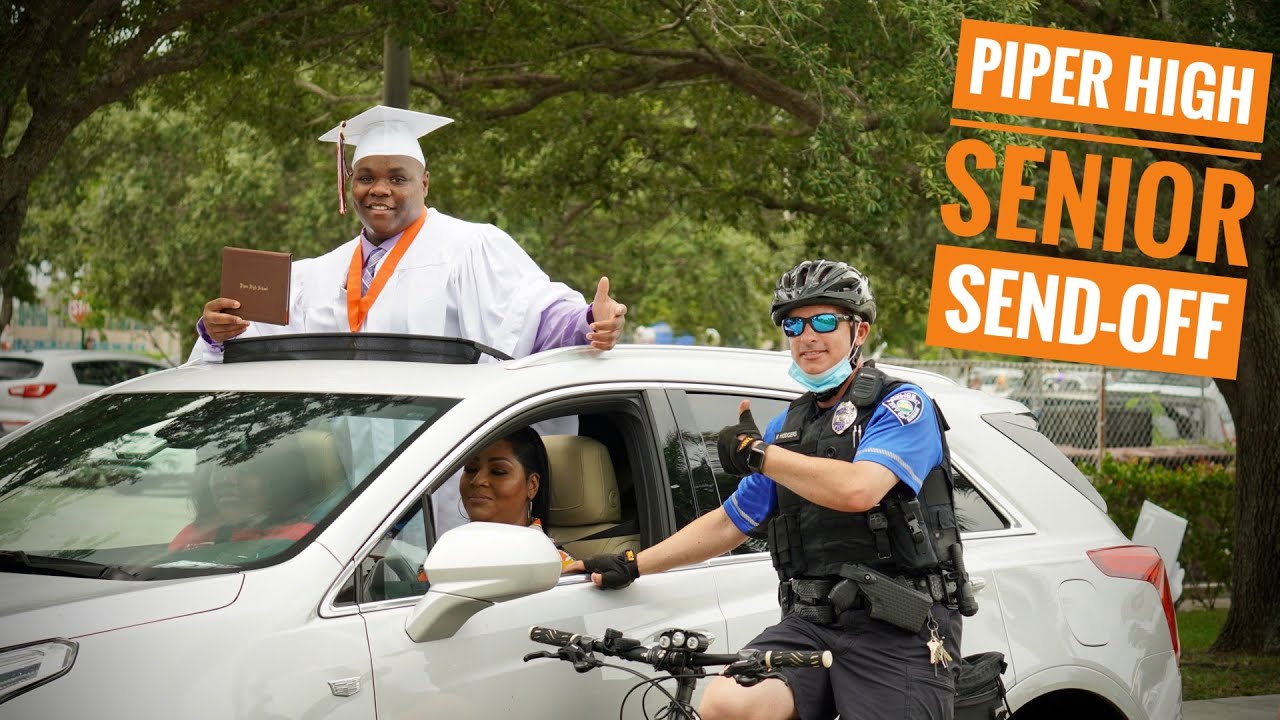 Piper High School Senior Sendoff in Sunrise, Florida - YouTube