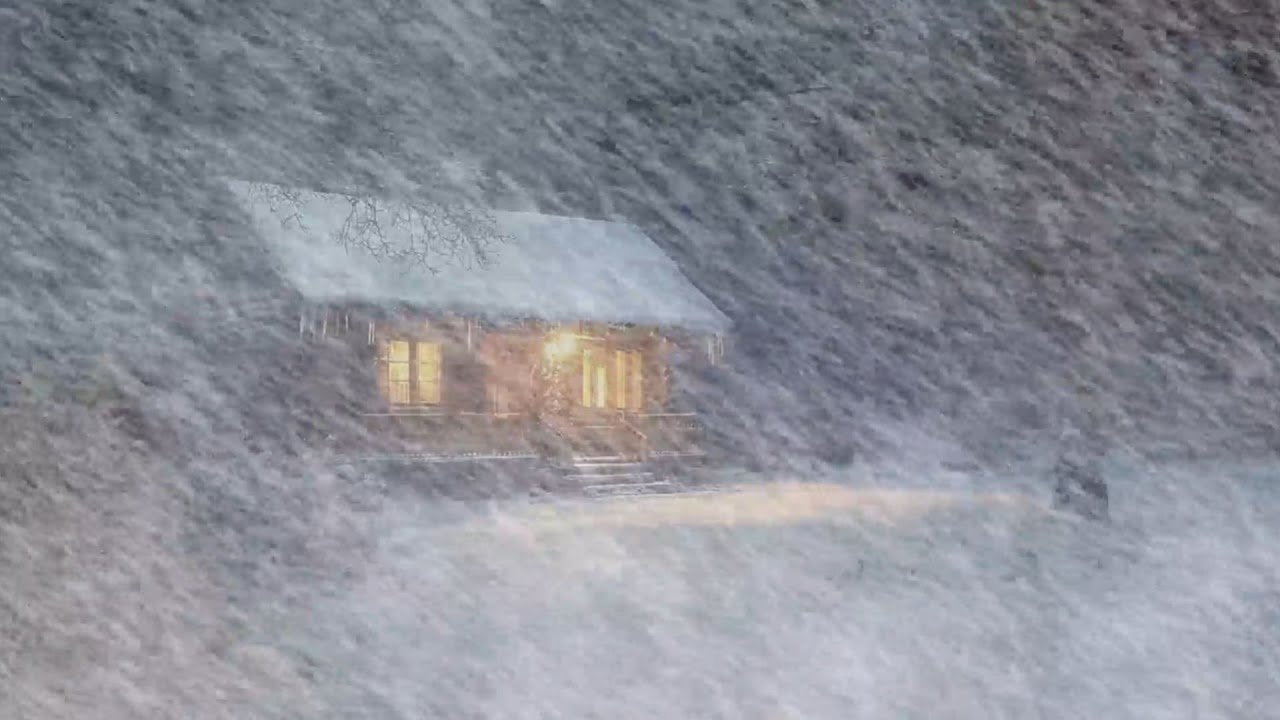 Extremely Strong Wind Sounds for Sleeping┇Heavy Blizzard & Loud Blowing ...