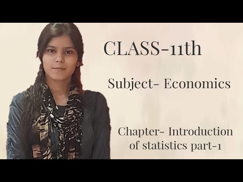 Class 11th. Economy Chapter-1 introduction of statistics part-1 - YouTube