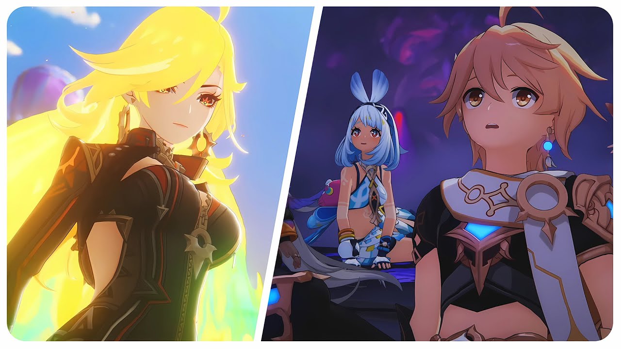 Pyro Archon Mavuika Saves Traveler from Abyss (Cutscene) | Genshin ...