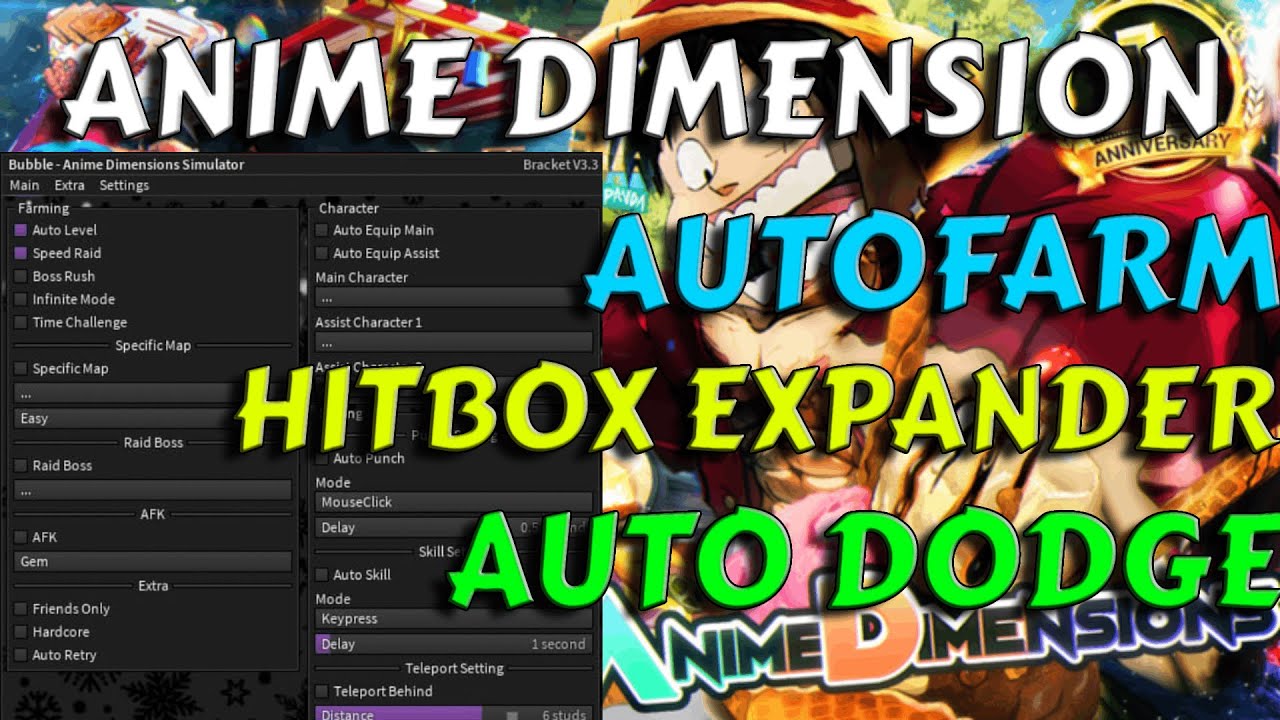 [SHOWCASE] Anime Dimensions Simulator Script | Hitbox Expander - YouTube