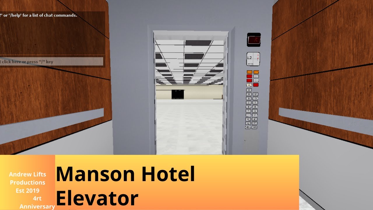 Schindler elevator at Manson Hotel | Roblox - YouTube
