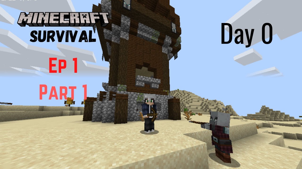 Surviving in Minecraft Survival EP1 Part 1... And Here's What Happened ...