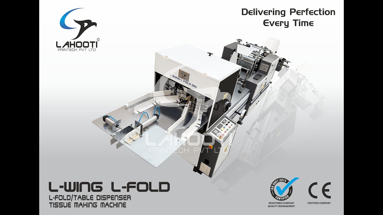 L Fold tissue paper machine | Lahooti Printech Pvt. Ltd. - 8920357085 ...