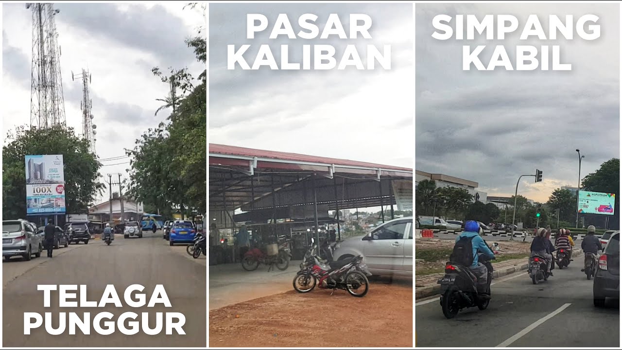 SUASANA JALAN Dari TELAGA PUNGGUR , PASAR KALIBAN Sampai Ke SIMPANG ...