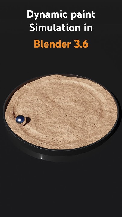 Blender Dynamic Paint Sand Simulation #blender #animation #shorts - YouTube