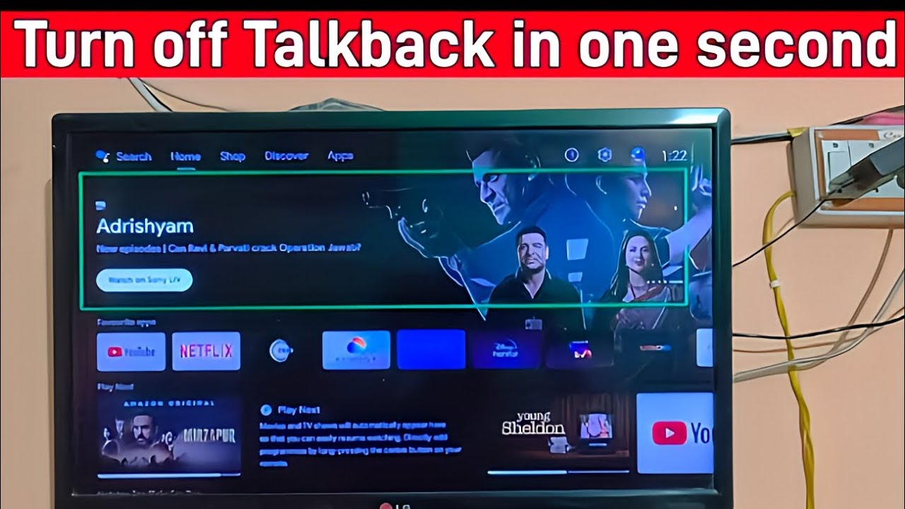 Turn off Talkback in any Android tv accessibility - YouTube