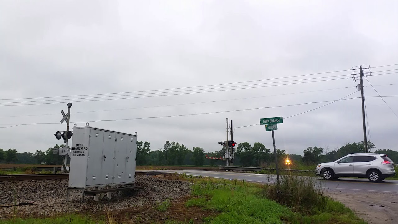 W542 loaded asphalt lemon springs train by red banks crossing back W ...