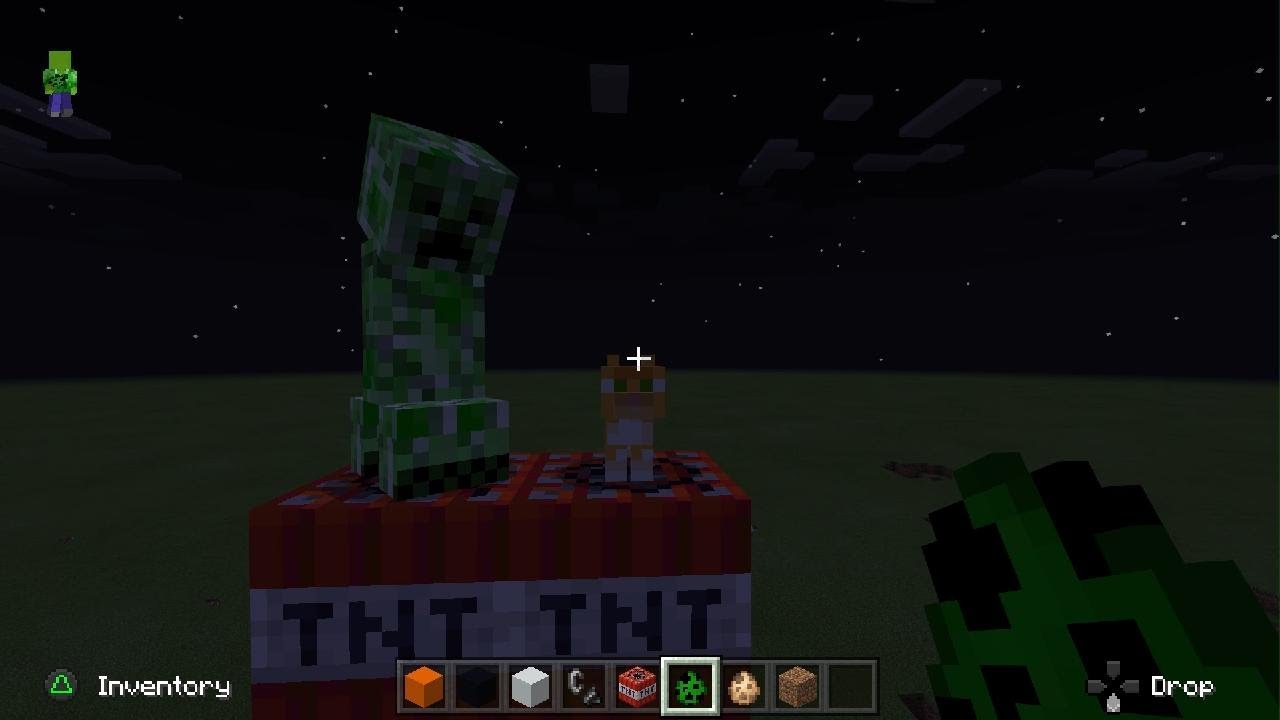 creeper explodes scratch cat - YouTube