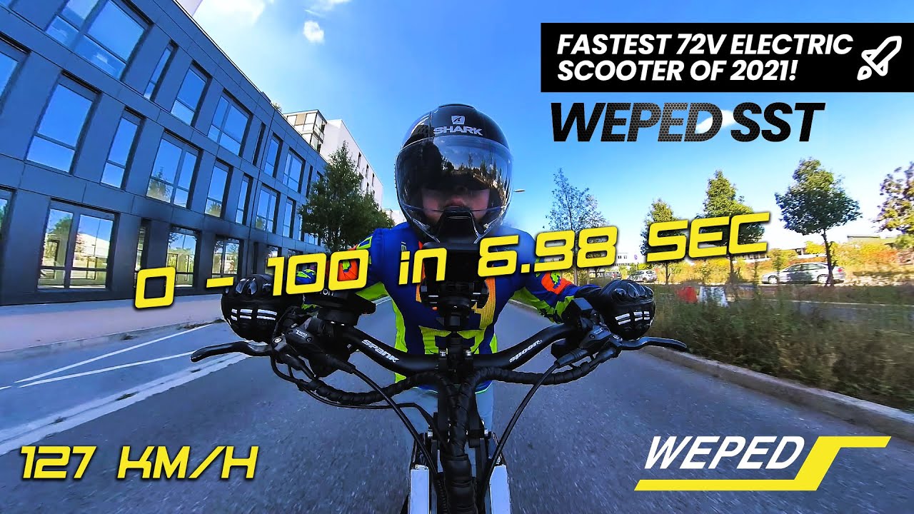 WEPED SST Top Speed 127kmh, 0 to 100 in 6.98 sec, Electric Scooter ...
