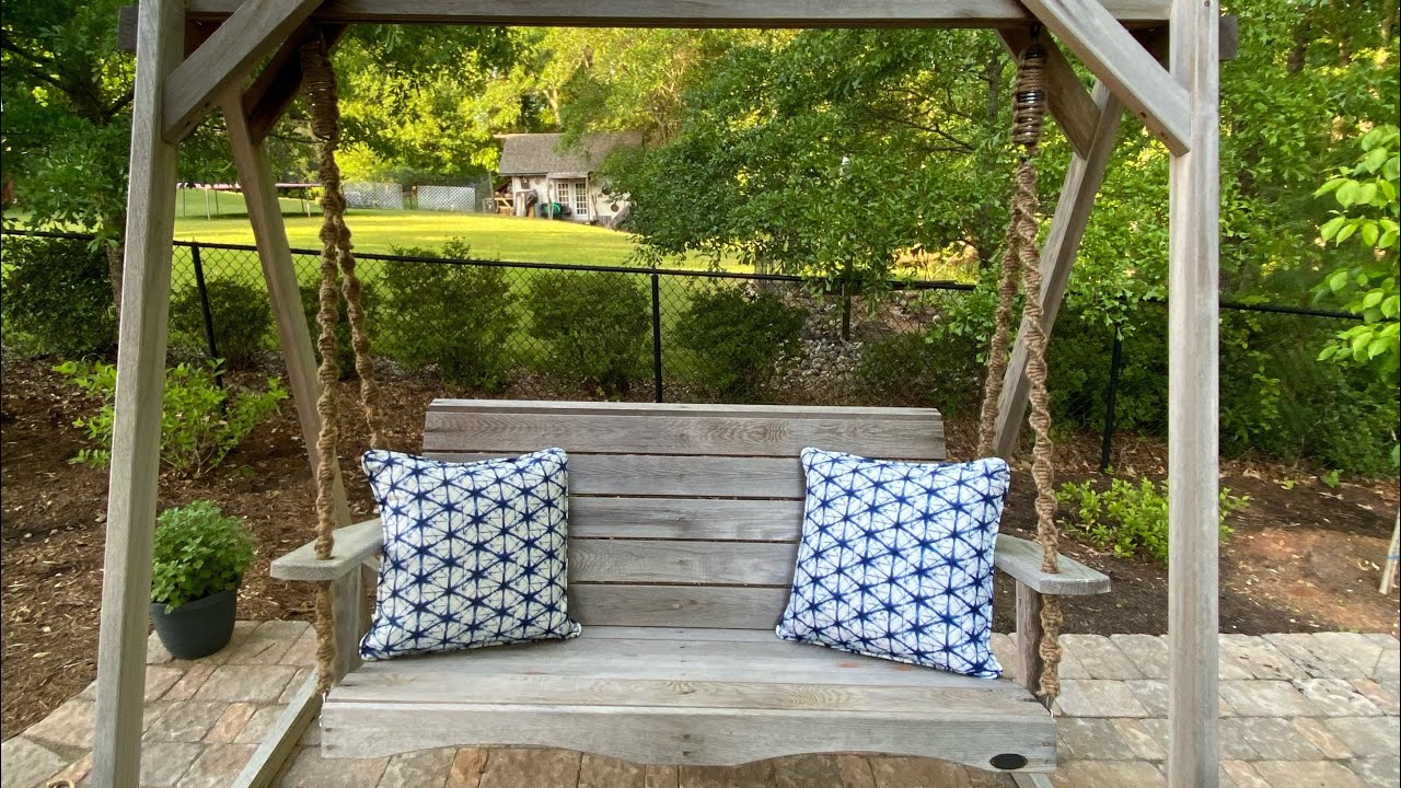 Macrame Bench Swing Chain Cover-Easy - YouTube