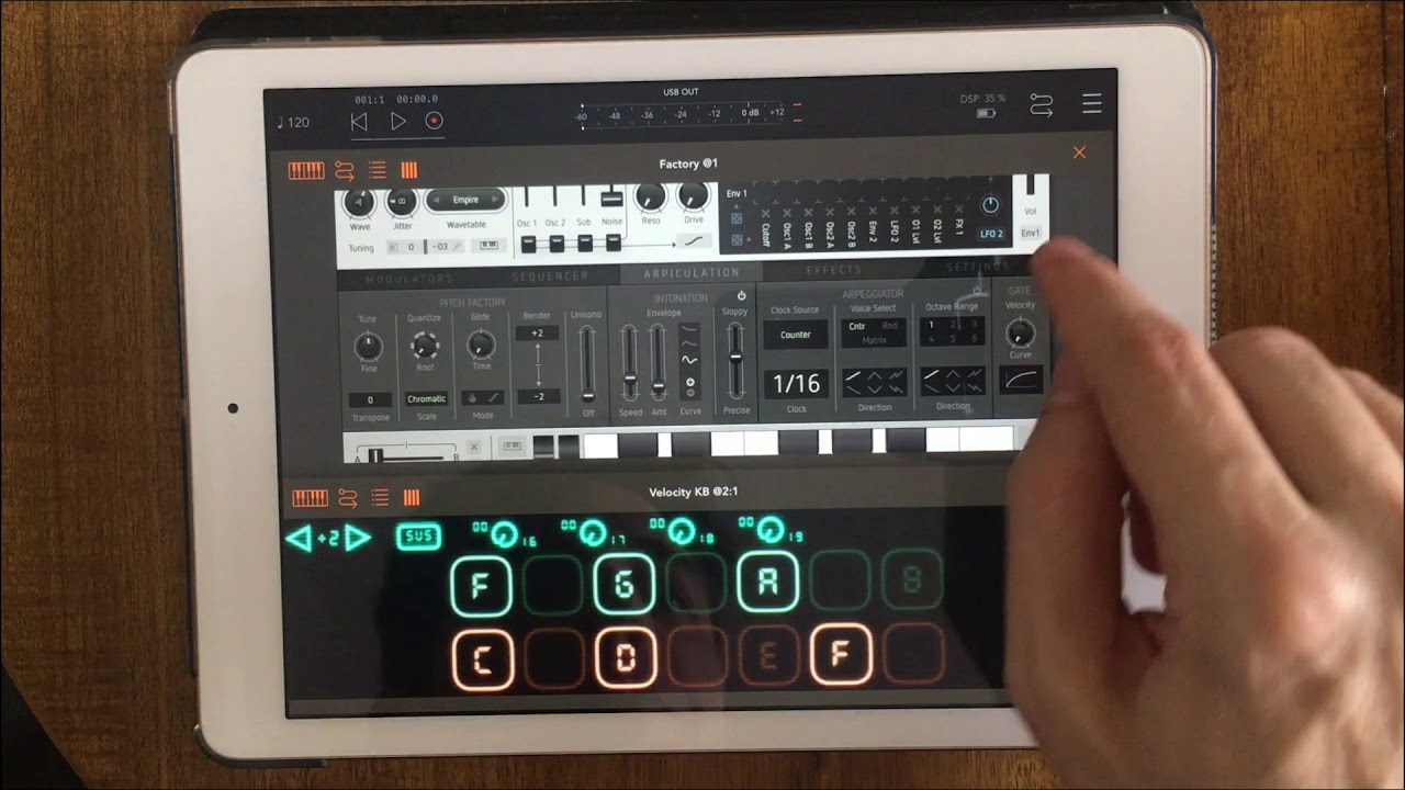 Factory + Velocity Keyboard: making patches velocity sensitive - YouTube