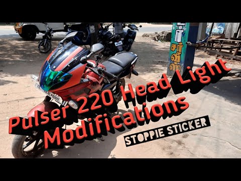 #pulser 200 head light sticker modifications|Stoppie Sticker - YouTube