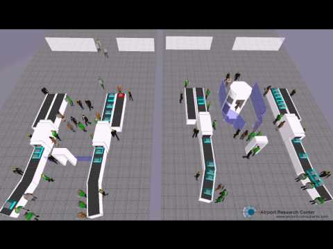 CAST Security Simulation - Airport Terminal Body Scanner Analysis - YouTube
