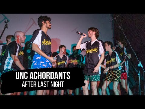 After Last Night (opb. Silk Sonic) | UNC Achordants A Cappella - YouTube