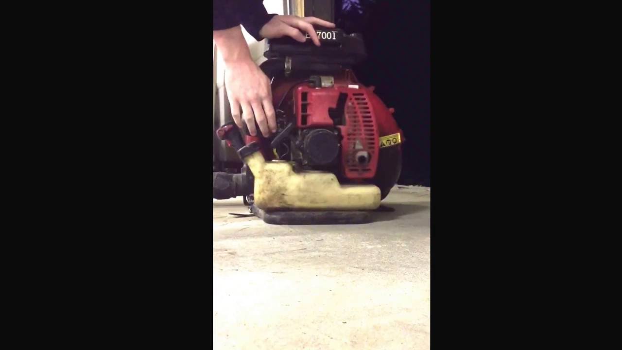 Redmax eb7001 cold start - YouTube