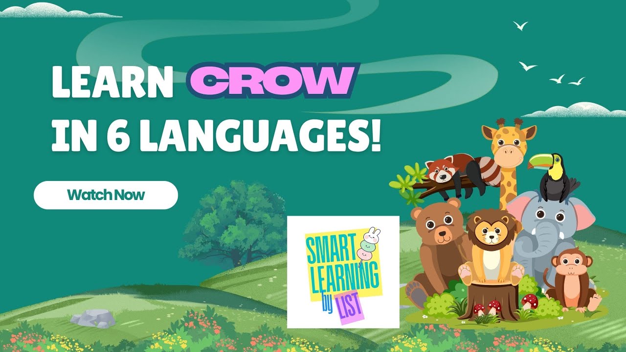 Learn the word Crow in 6 Languages—Effortless & Fast ! - YouTube