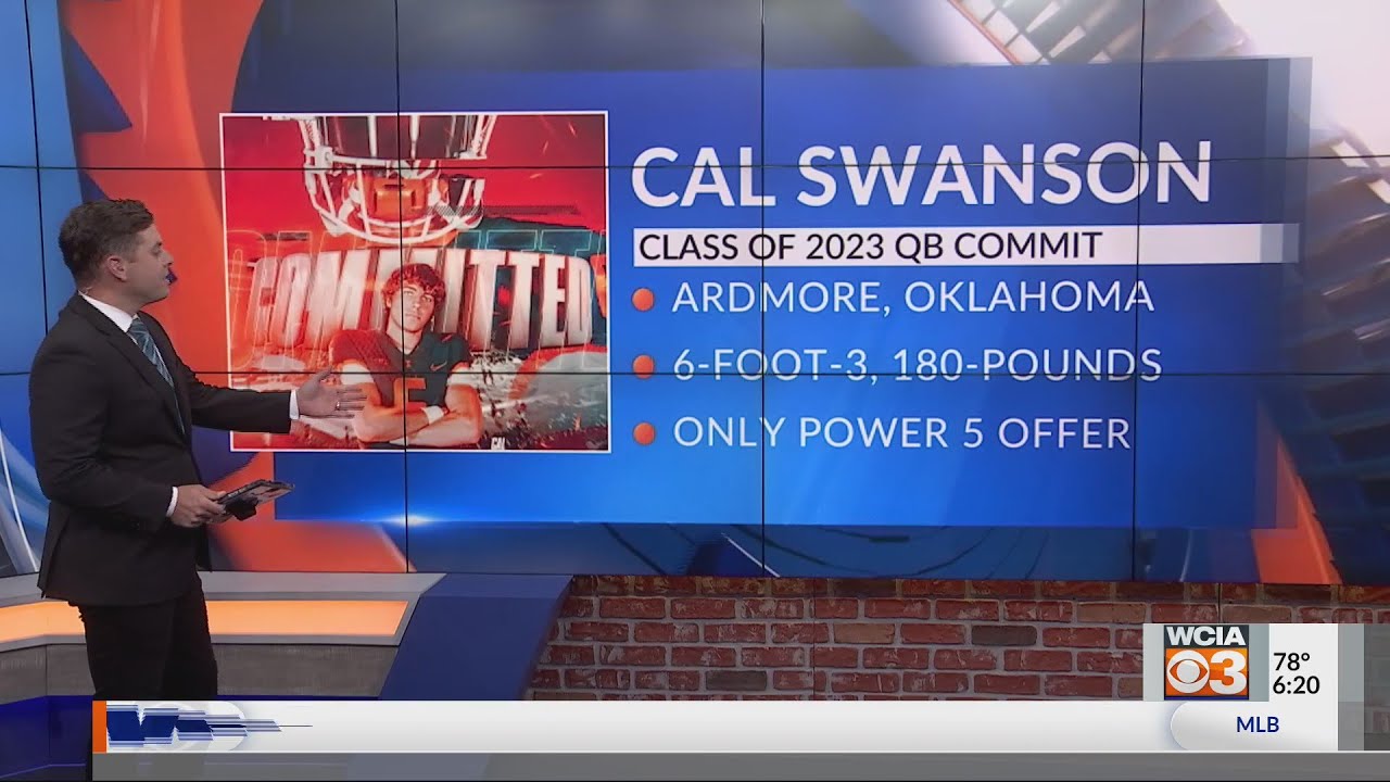 Quarterback Cal Swanson commits to Illini - YouTube