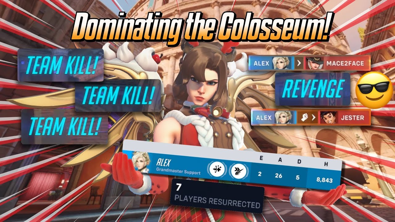 Dominating the Colosseum! 😎 - Mercy Gameplay & Commentary - Overwatch 2 ...