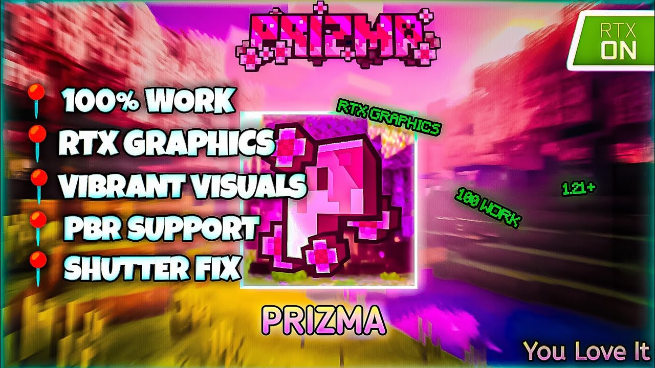 Realistic PRIZMA Shader in Minecraft PE - YouTube