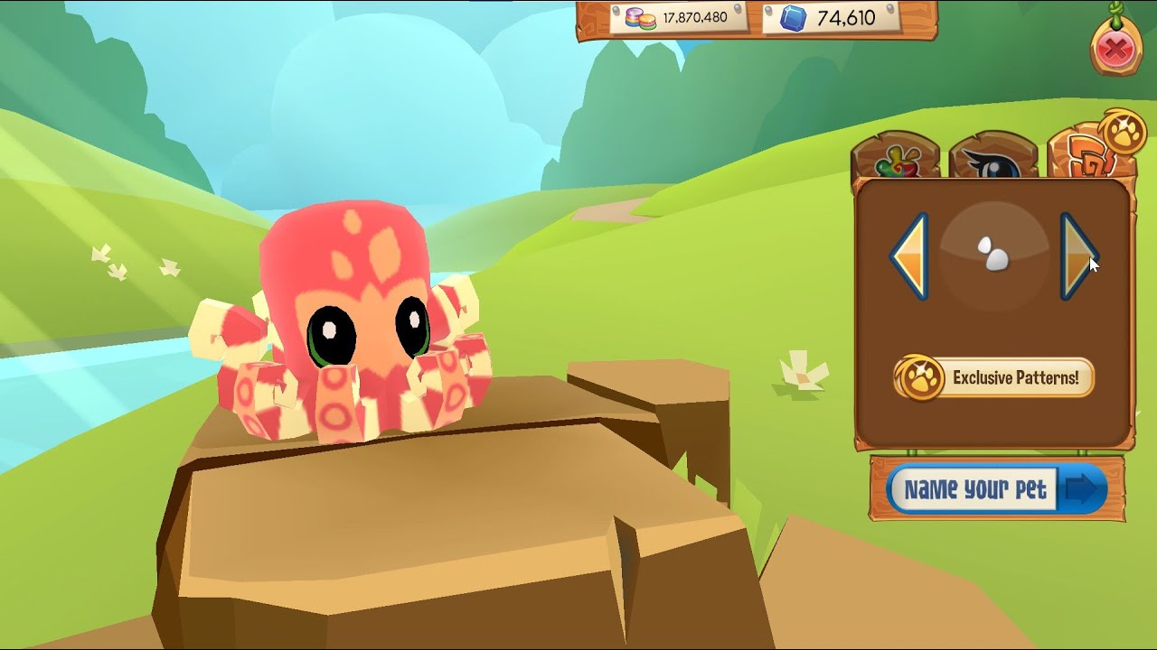 CUTE PET OCTOPUS | Exclusive Patterns and Special Effects | Animal Jam ...