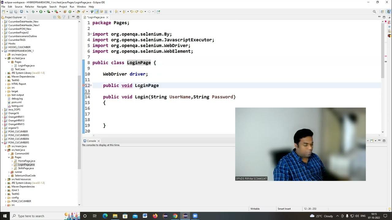 Hybridframework1selenium Proxy Interview Support Sudhakar 91 9294052778 Youtube