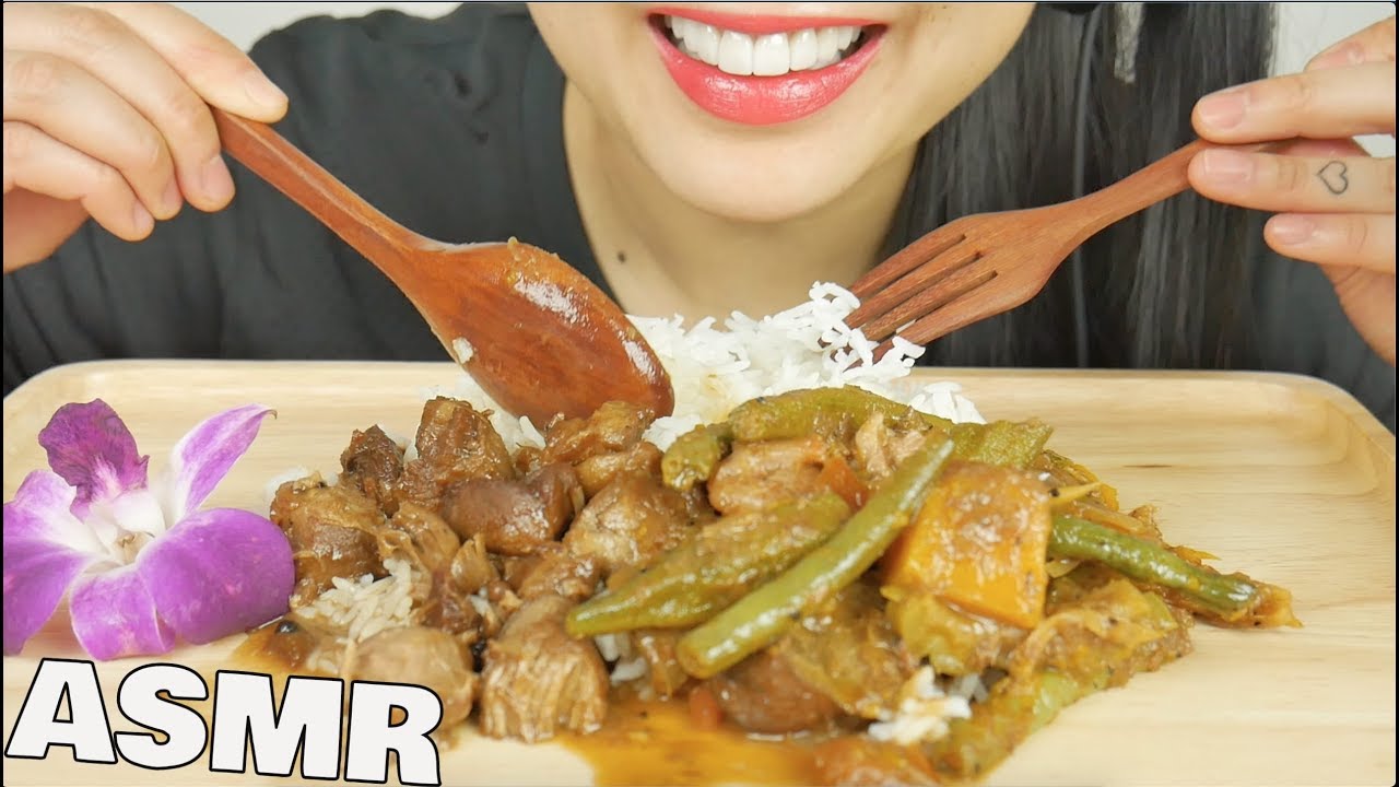 ASMR PORK ADOBO + VEGETABLE PINAKBET (EATING SOUNDS) NO TALKING | SAS ...