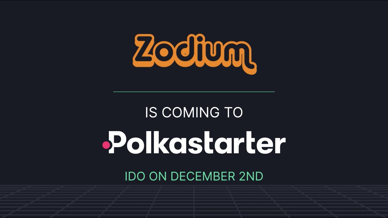 Zodium IDO on Polkastarter | December 2, 2021 - YouTube