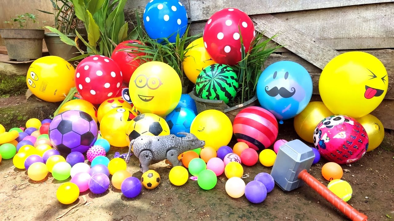 HOREEEE, ADA BANYAK BALON, BALON MELETUS BERHADIAH, BALON EMOJI, BOLA ...