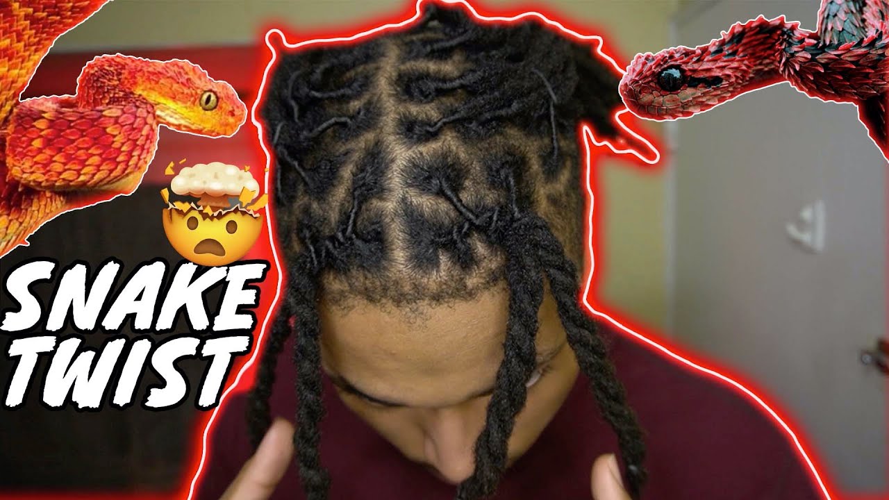 I Created A Hairstyle 🤯 **SNAKE TONGUE TWISTS** On Dreadlocks.. - YouTube