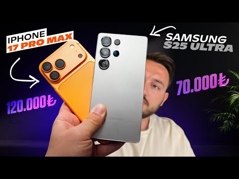 Dev kıyaslama: iPhone 17 Pro Max vs Samsung S25 Ultra!