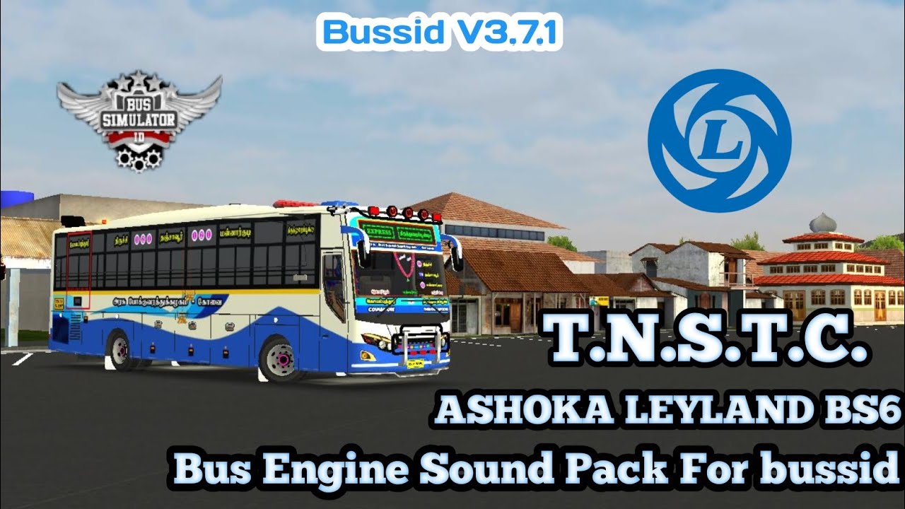 TNSTC Ashok Leyland BS6 Bus Engine Sound Pack For Bussid v3.7.1। TNSTC ...
