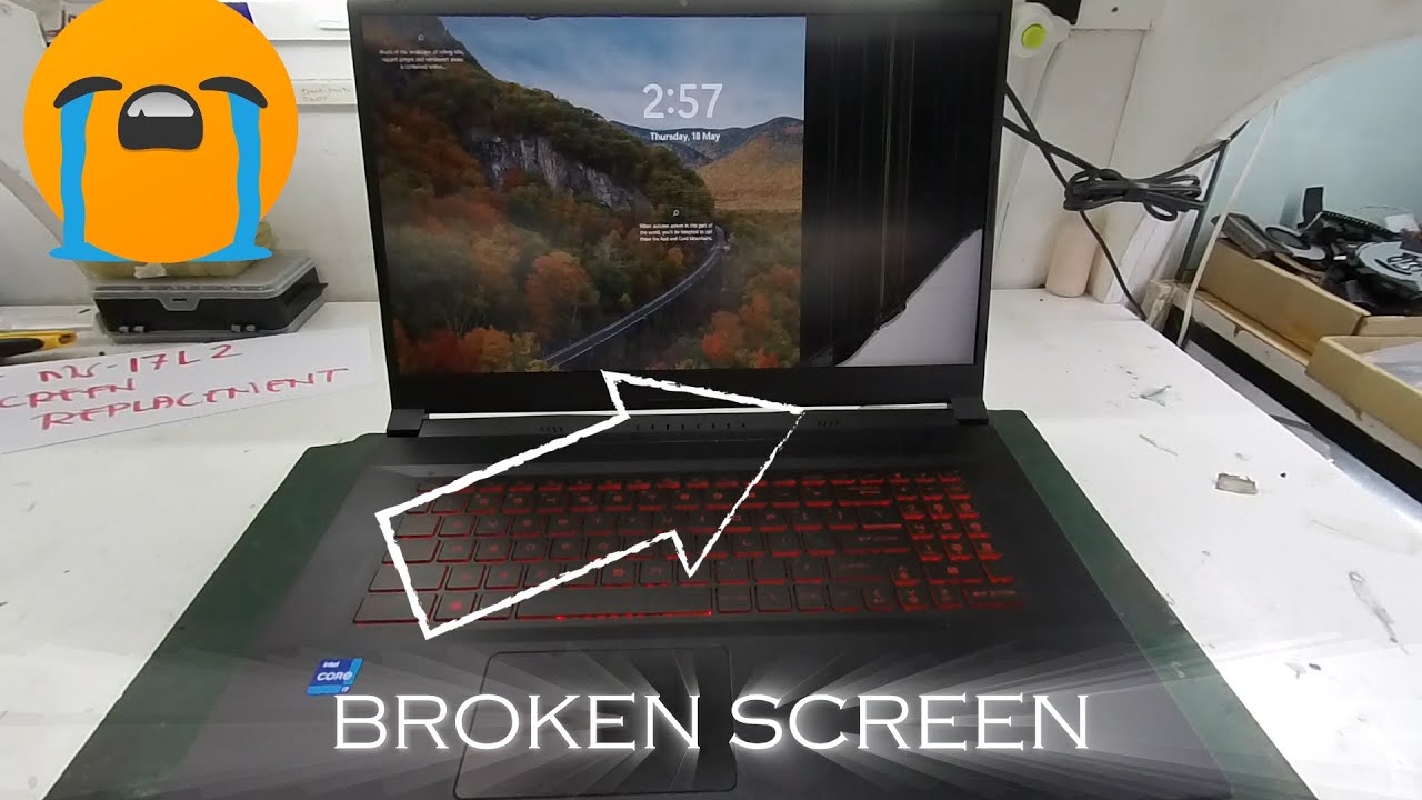 MSI KATANA GF76 MS-17L2 SCREEN REPLACEMENT - YouTube
