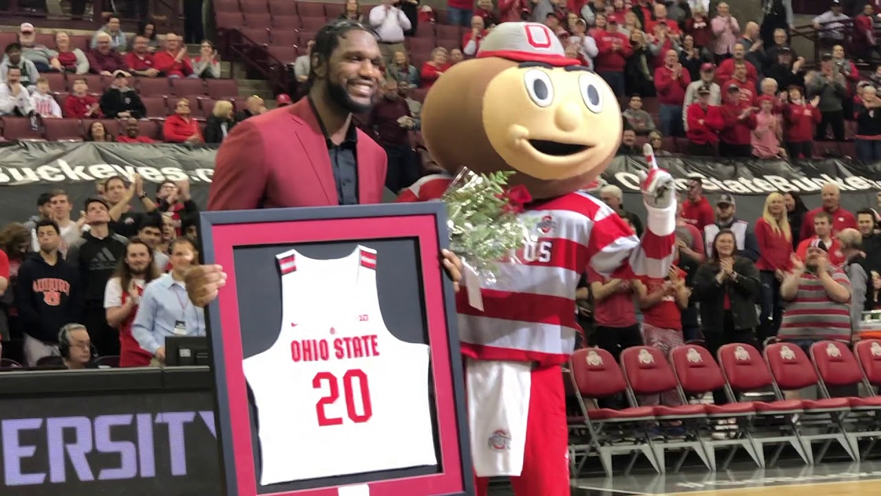 Ohio State honors seniors, Greg Oden before final home game - YouTube