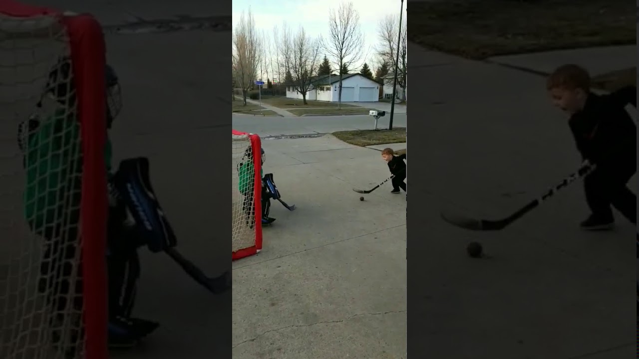 Kane stick handling 2 yr old - YouTube