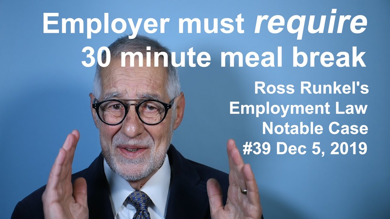 30 minute break required - YouTube