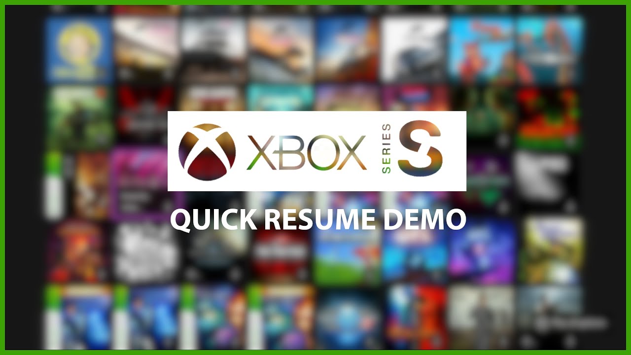 Xbox Series S Quick Resume Demo - YouTube