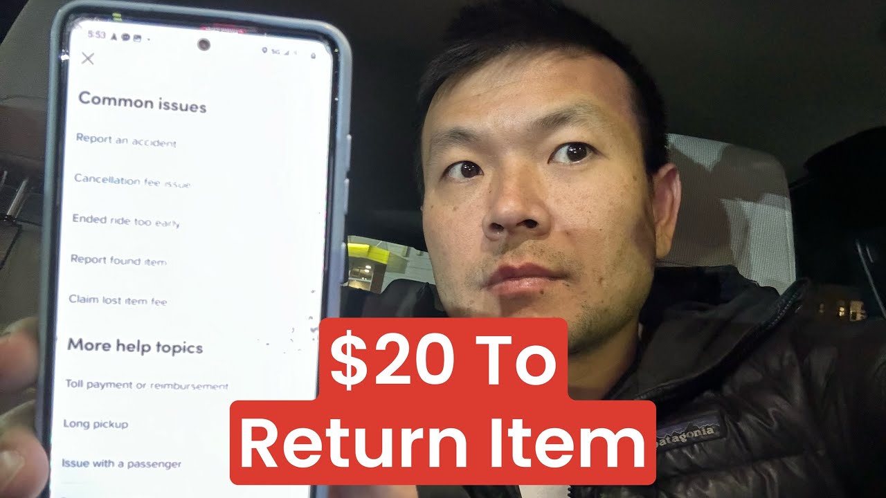 Lyft How To Collect $20 for returning a lost item - YouTube