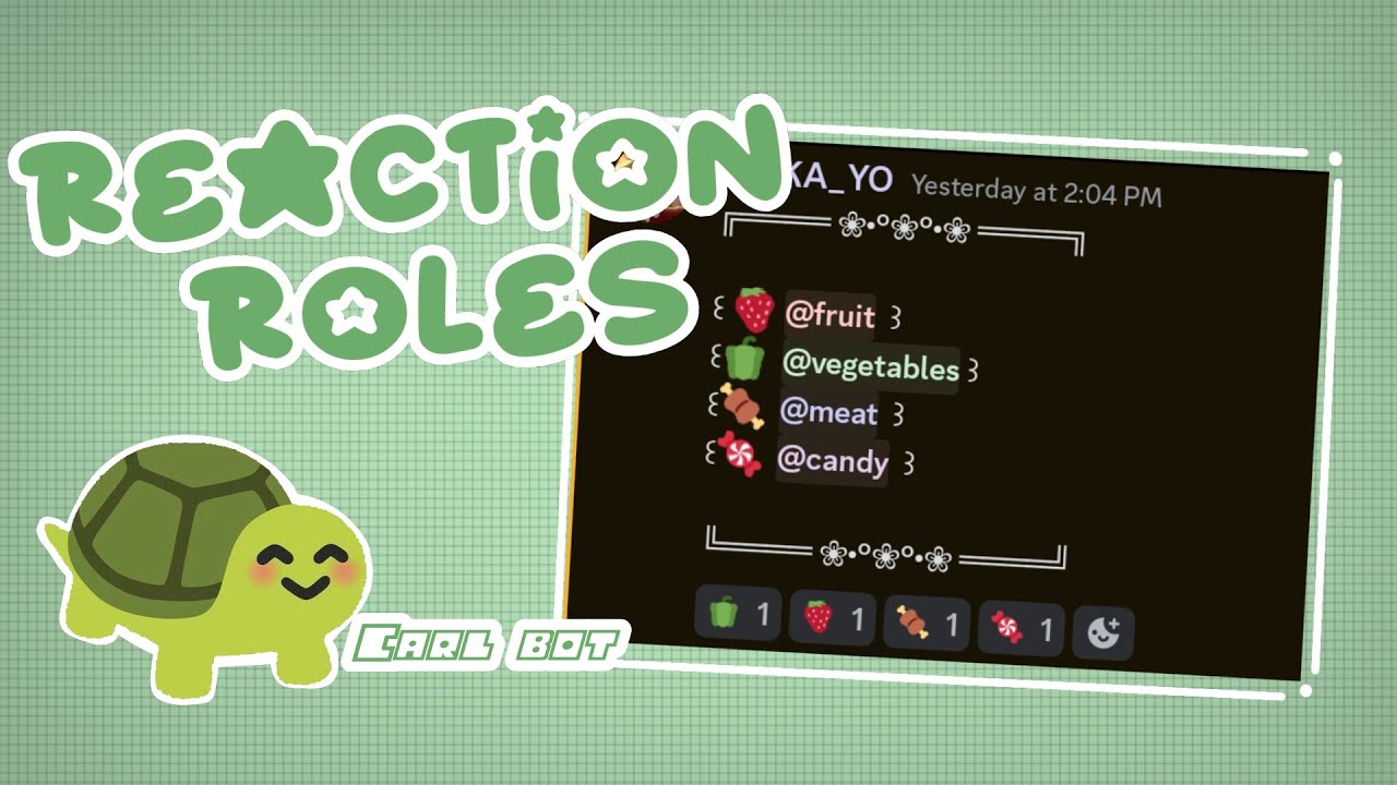 how to make reaction roles with carl bot (on discord) | rosefulls 🥀 ...