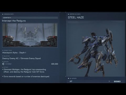 Armored Core 6: Rusty's STEEL HAZE Intercept the Redguns [S-Rank] - YouTube